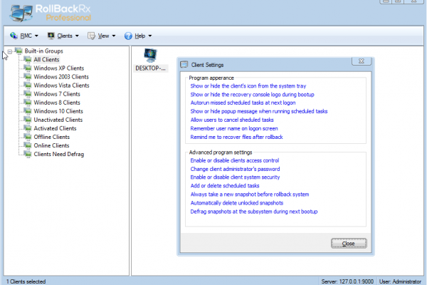 RollBack Rx Professional | Horizon DataSys Corporation